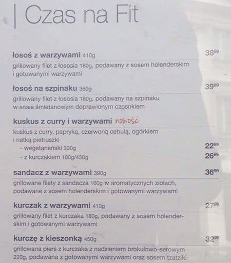 Menu at Sphinx BBQ, Poznań, Święty Marcin 66/72