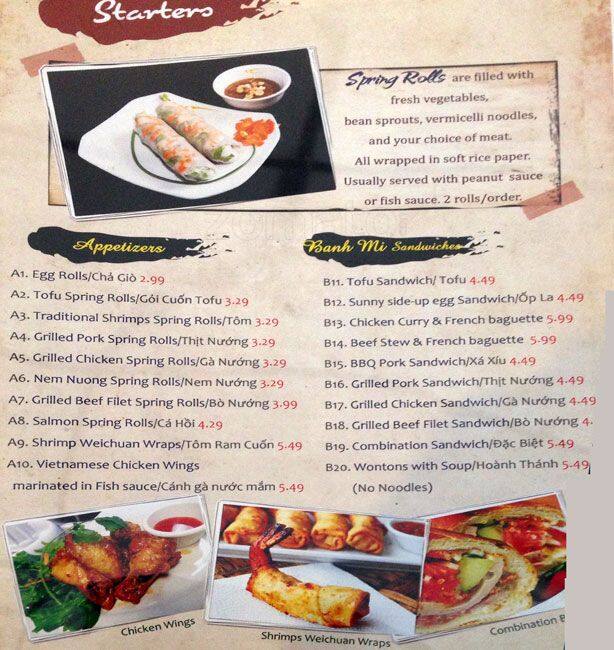 Menu at Pho Yen Phi - Authentic Vietnamese Cuisine restaurant, Coppell