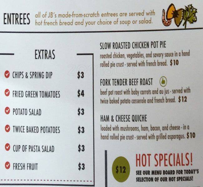 Menu at Bistro To Go restaurant, Shreveport, 748 Lassus St
