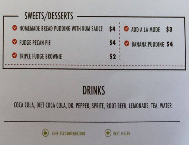 Menu at Bistro To Go restaurant, Shreveport, 748 Lassus St
