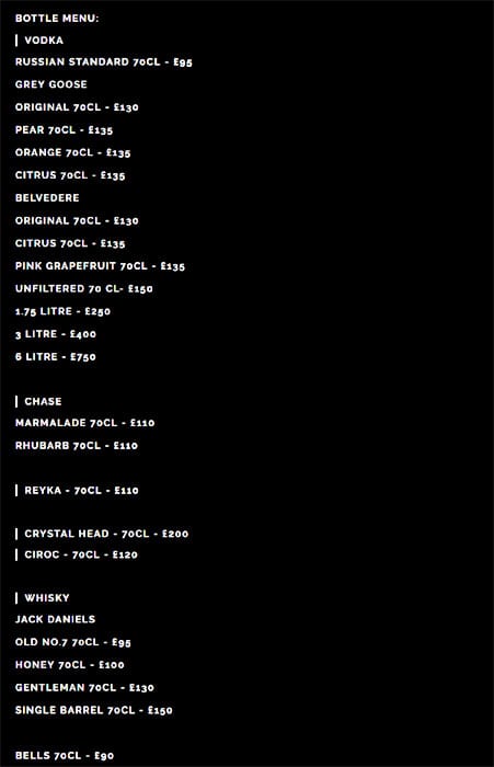 Menu at The Keys Yarm pub & bar, Yarm