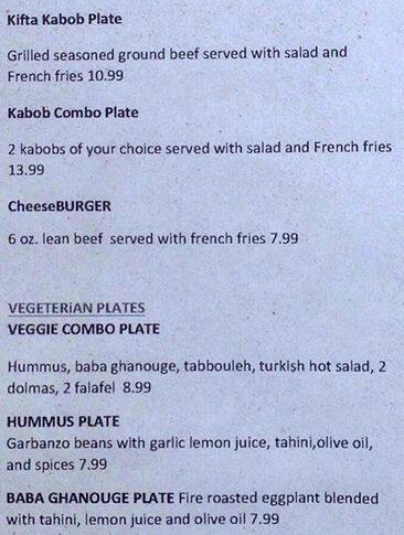 Menu at Oasis Lounge pub & bar, Oakland, 344 Grand Ave