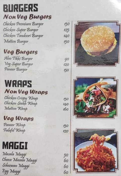 Menu at Gen z- cafe, Thane