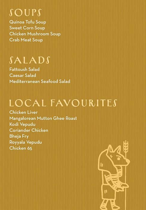 Menu of ZYTHUM Brewing Co., Jubilee Hills, Hyderabad