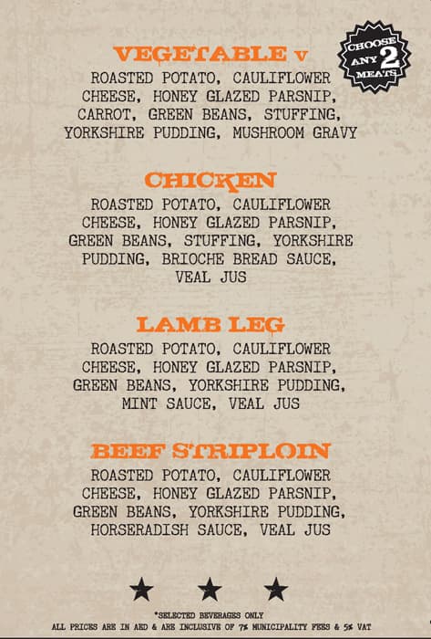 Menu of Lock, Stock and Barrel - Grand Millennium Dubai, Barsha Heights ...