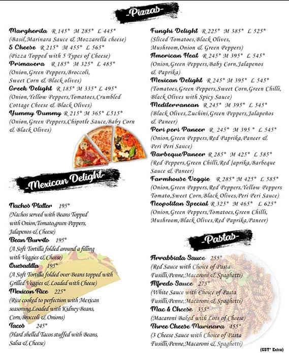 Menu at Neopolitan Pizza, Vadodara, 3