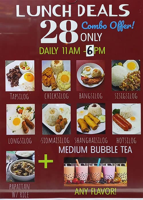 Menu of Milk Tea House, Al Nahda, Sharjah