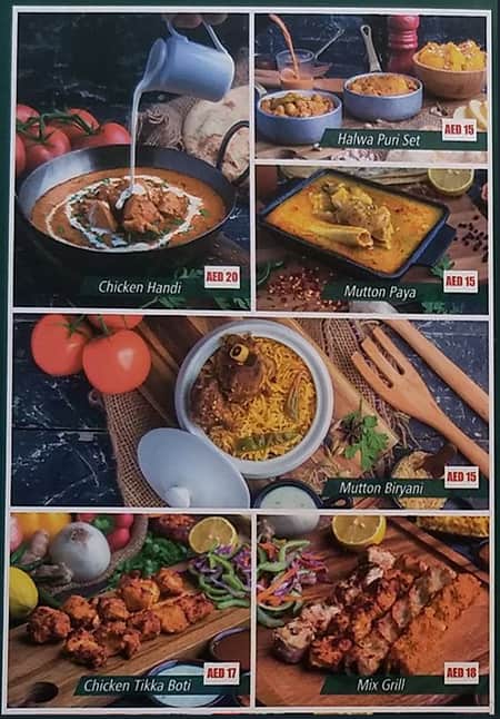 Menu at Des Pardes Restaurant - 24 Hours, Dubai