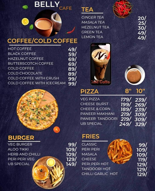 Menu of The Urban Belly, Wakad, Pune