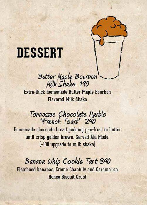 Menu at Rye Tasting Room pub & bar, Makati