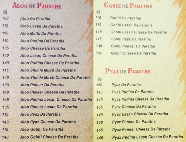 Jassi De Parathe, Vastrapur, Ahmedabad - Zomato