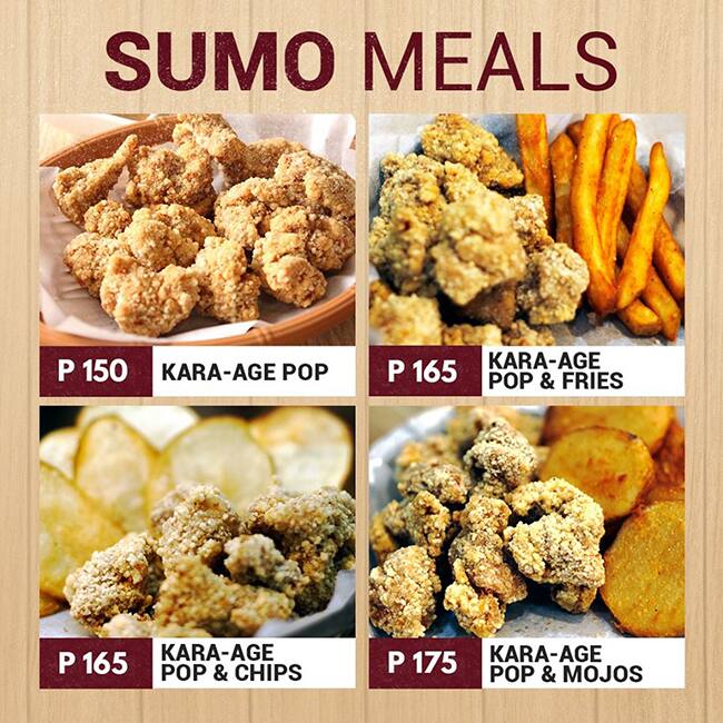 Menu at Tori Box restaurant, Manila, General Concepcion