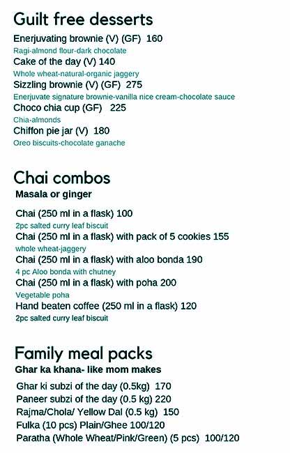 Menu at MITTI Cafe, Bengaluru, 716/2
