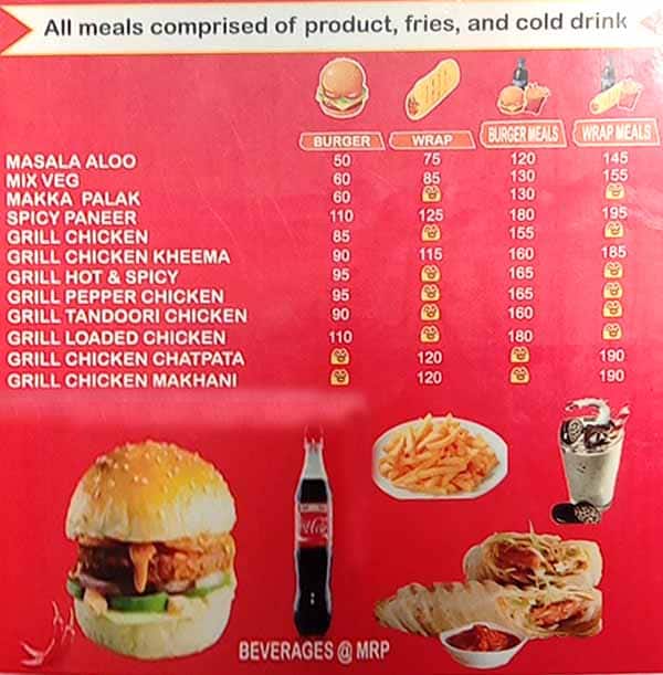 Menu of Desi Burger, Kalyan, Thane