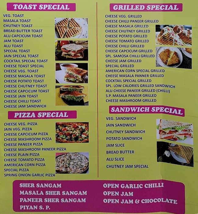 Menu of Victor Sandwich Center, Fort, Mumbai