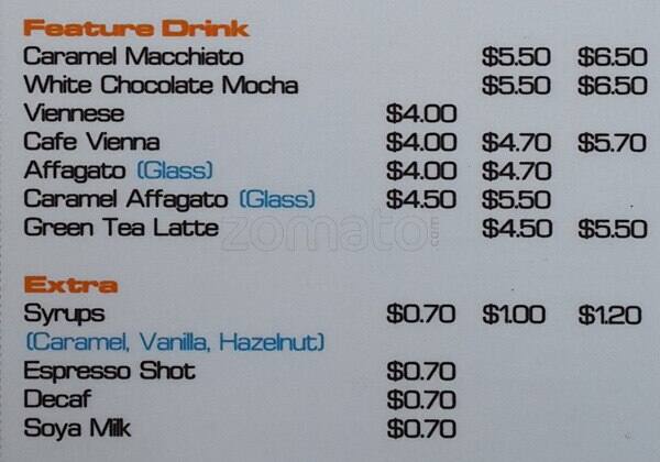 Menu at Impresso Cafe.Eatery.Catering, Hamilton, Hukanui Rd