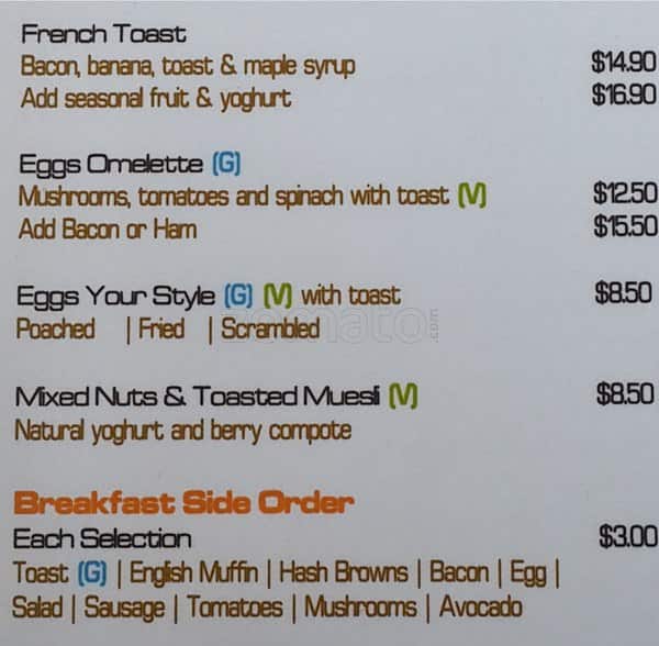 Menu at Impresso Cafe.Eatery.Catering, Hamilton, Hukanui Rd