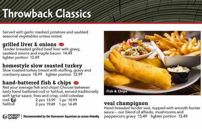 Menu at Ricky's All Day Grill restaurant, Delta, Ladner Trunk Rd