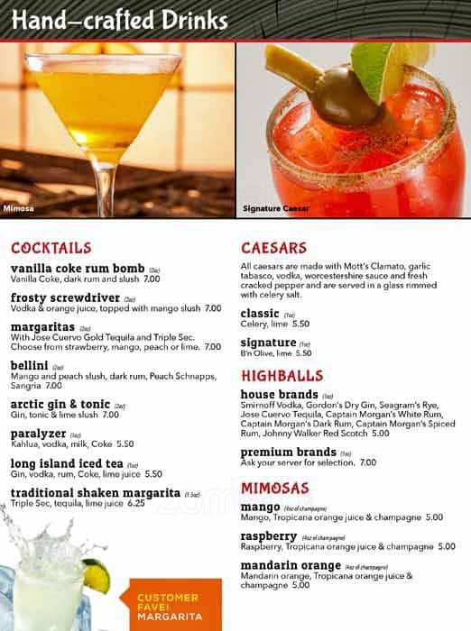 Menu at Ricky's All Day Grill restaurant, Delta, Ladner Trunk Rd