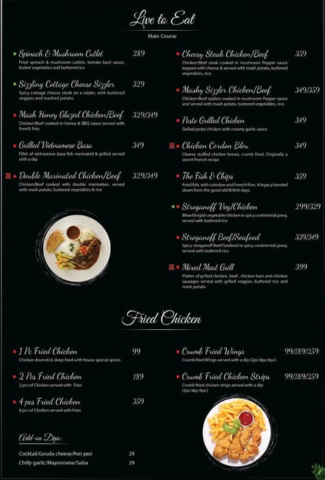 Menu at Mash Resto-Café Panampilly Nagar, Kochi