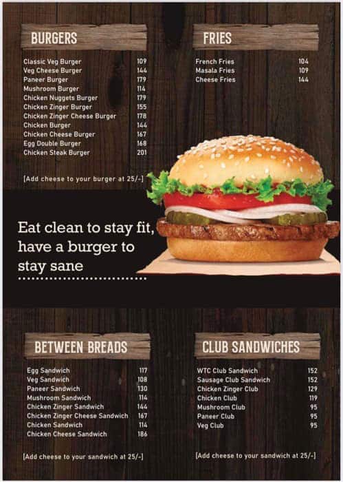 Menu of Western Terrain Coffee Roasters, Hesaraghatta, Bangalore