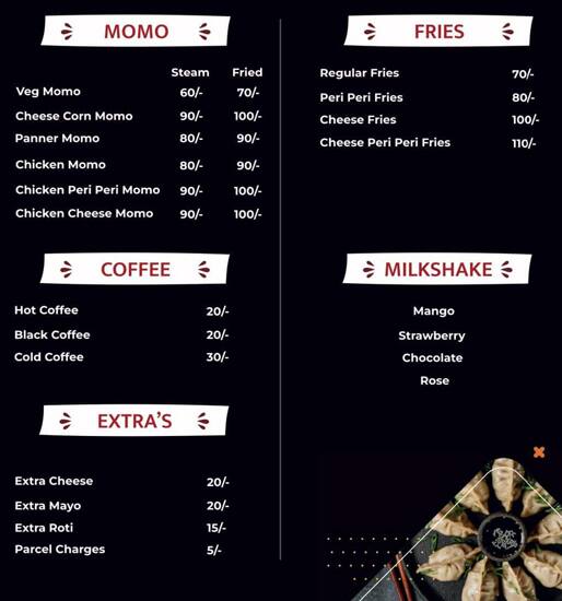 Menu of SK Food Corner, Senapati Bapat Road, Pune