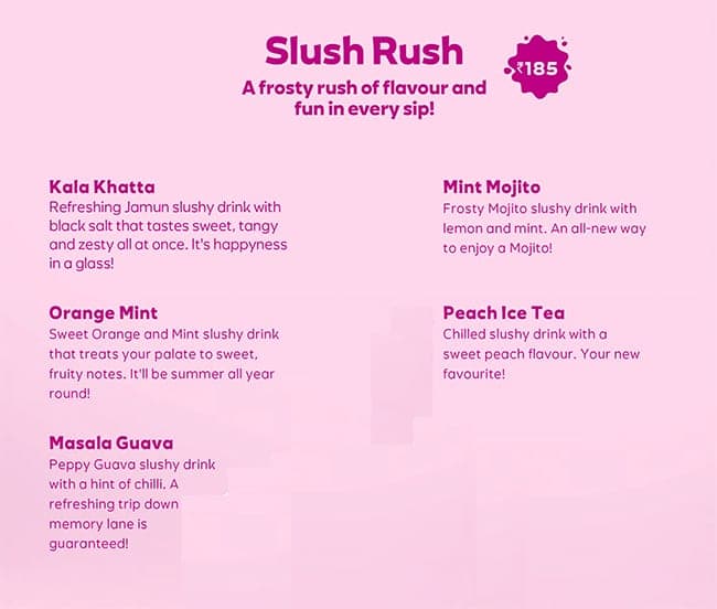Menu at Baskin-Robbins, Surat, Ground Floor