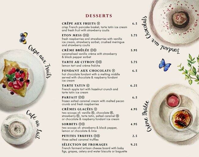 Menu at Cafe Rouge, Chislehurst, 9 The High Street