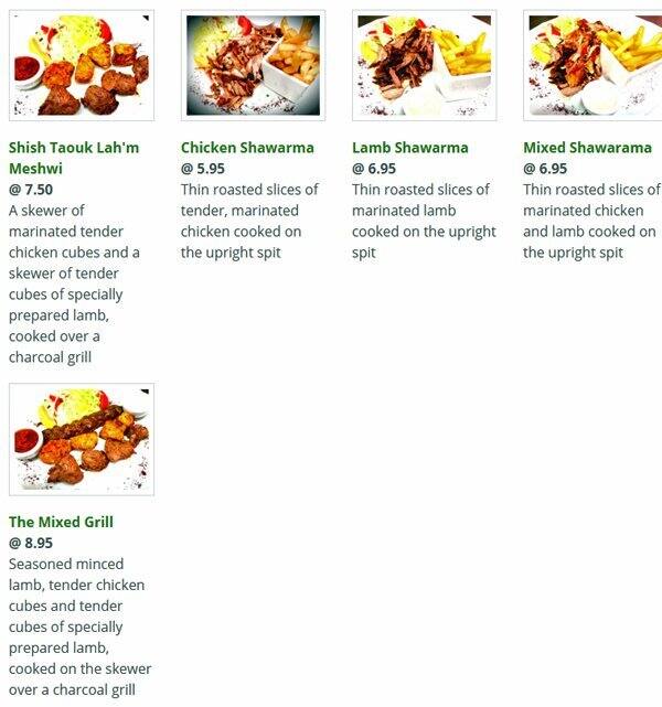 Menu at Cedar Tree restaurant, Ruislip, 80 Victoria Road