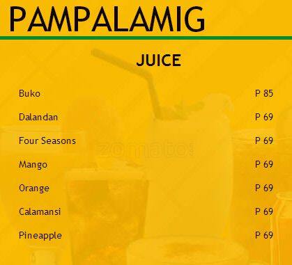 Menu at Dencios Bar And Grill, Manila, HXFM+XXV