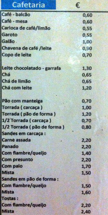 Menu at Cervejaria 81 pub & bar, Almargem do Bispo