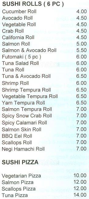 Kobo Menu, Menu de Kobo, Pickering, Toronto - Urbanspoon/Zomato