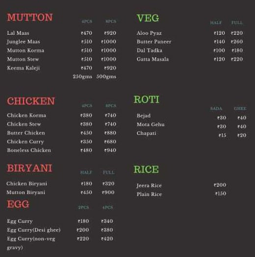 Menu of Magic Mile Traditional Food, Vaishali Nagar, Jaipur