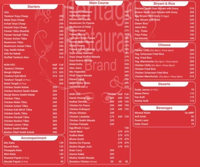 Menu at Kake Da Hotel Andheri, Mumbai
