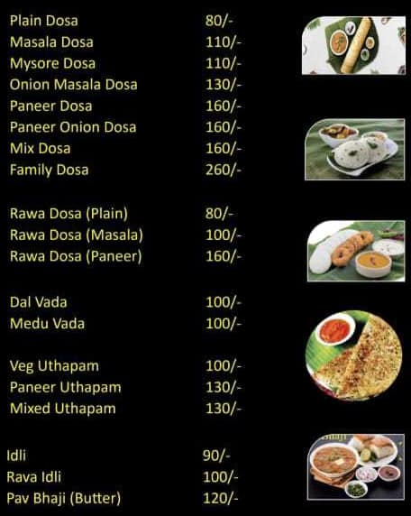 Menu of Sabka Dosa, Sector 75, Noida