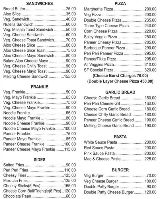 Menu of Swami Foods, Kalbadevi, Mumbai