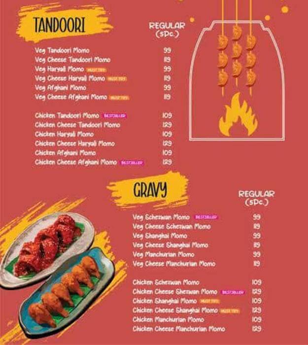 Menu of Karan Momos, Pitampura, New Delhi