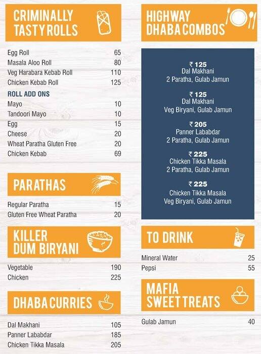 Menu at Roll Mafia, Pune, Shop No.1