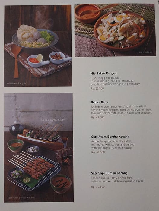 Menu at Kopi Luwak cafe, Central Jakarta, Grand Indonesia Shopping Town ...