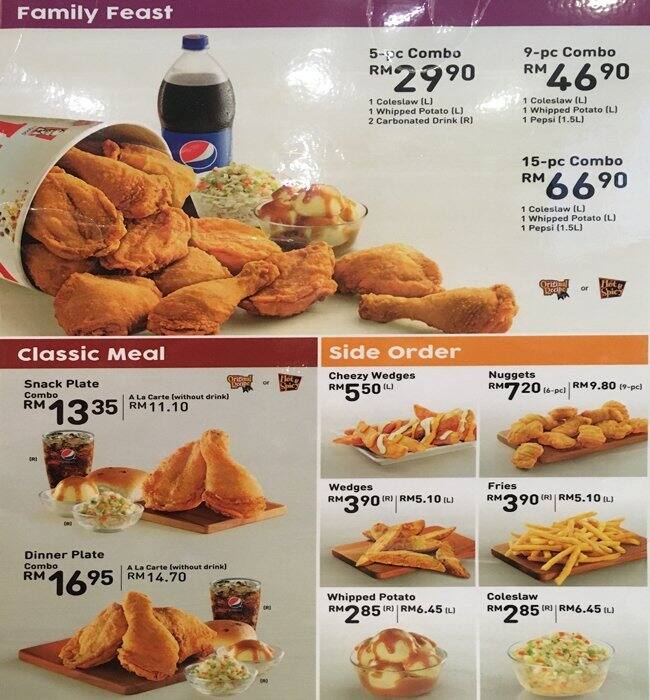 KFC Menu Menu For KFC Mid Valley City Kuala Lumpur Zomato Malaysia KFC Menu Menu For KFC Mid Valley City Kuala Lumpur Zomato Malaysia