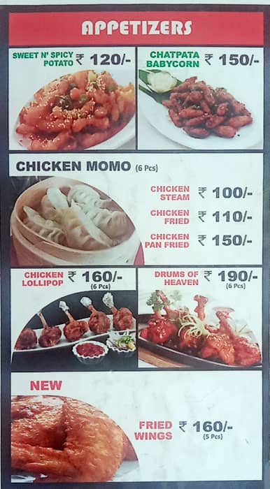 Menu of Noodle Time, Park Street Area, Kolkata
