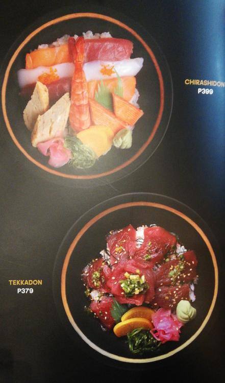 Menu at Sumo Sam restaurant, Makati, Greenbelt 3