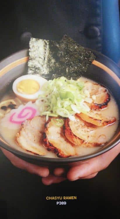 Menu at Sumo Sam restaurant, Makati, Greenbelt 3