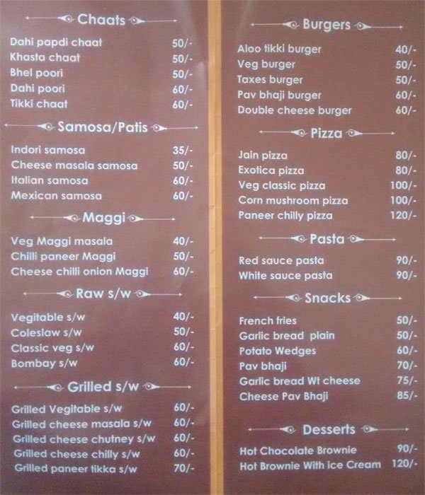 Breaktime Cafe Menu, Menu for Breaktime Cafe, New Palasia, Indore - Zomato