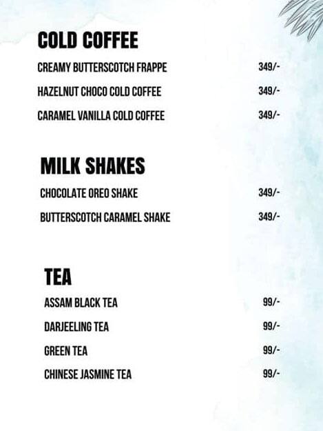 Menu at Skyhouse Bar & Cafe, Noida