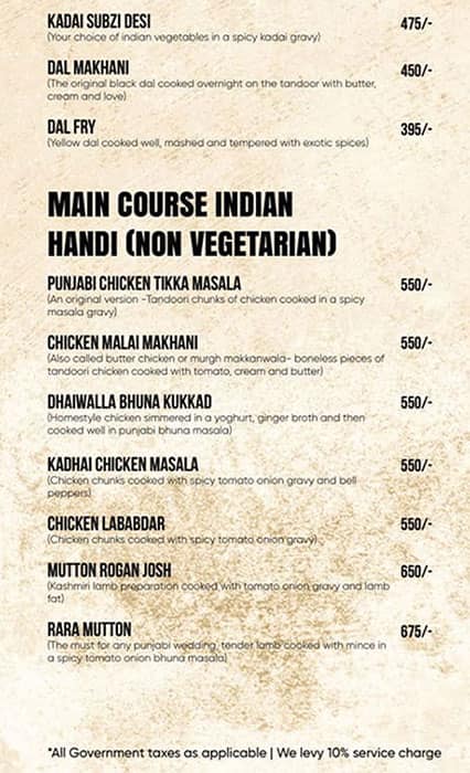 Menu at Skyhouse Bar & Cafe, Noida