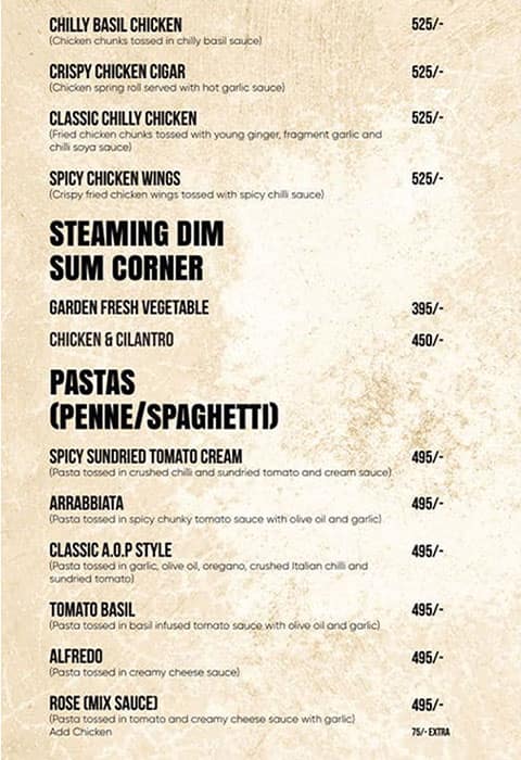 Menu at Skyhouse Bar & Cafe, Noida