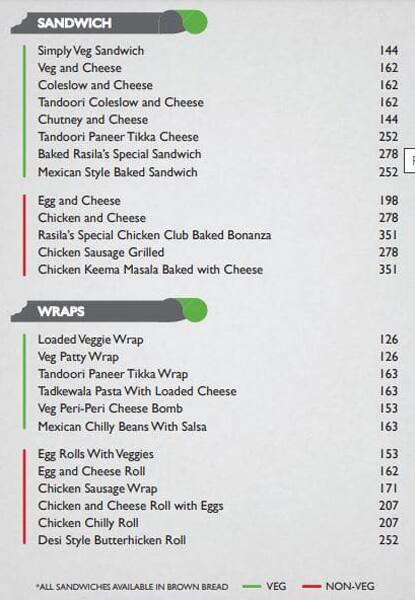 Menu of Quick Bites By RK, Bodakdev, Ahmedabad