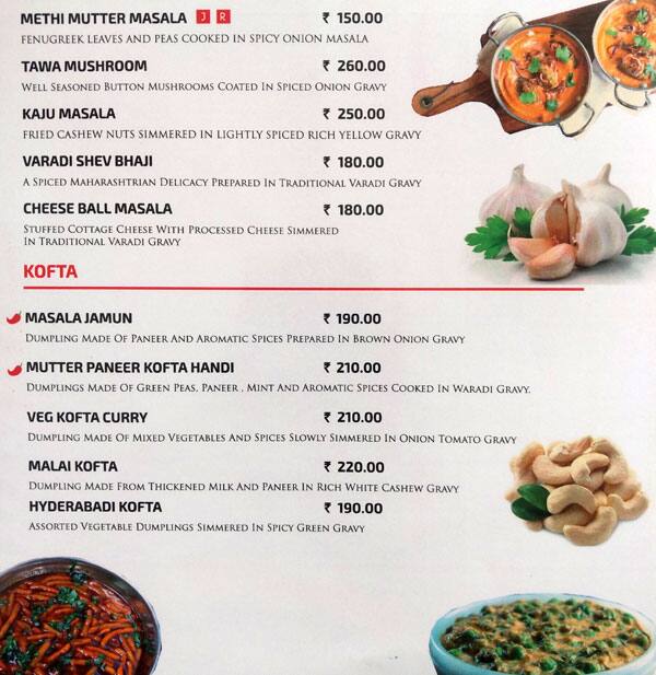Menu at Indiana's Red Velvet Veg Restaurant, Aurangabad
