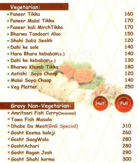 Menu at Grills N Gravy, Faridabad, SCF 61